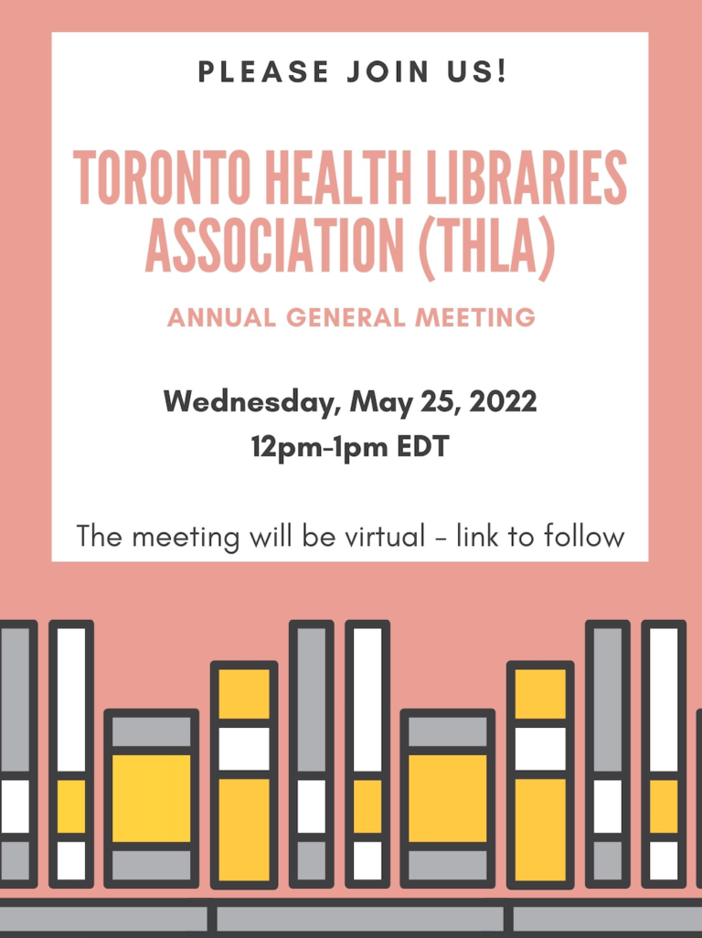 THLA | Toronto Health Libraries Association: An Official Chapter of ...